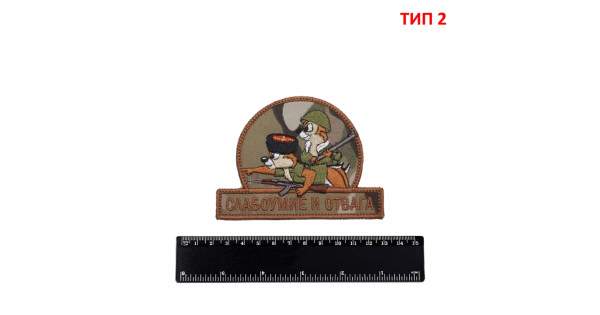 Embroidered Chevron "Foolhardiness and Courage"