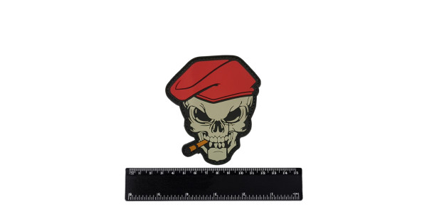 PVC Skull with Cigar Patch | Bold Gear Accessory