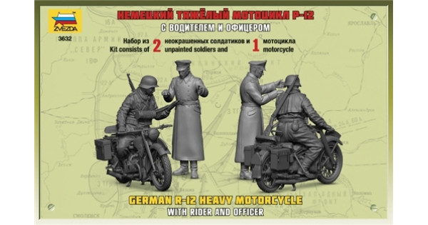 German BMW R-12 Motorcycle Model Kit